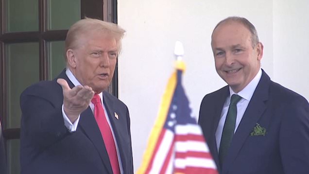 Trump welcomes Irish PM Michael Martin to the White House