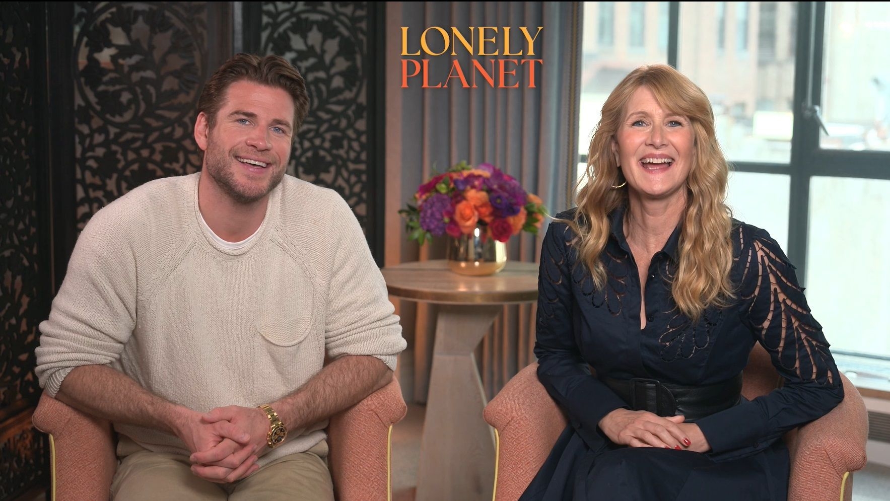 Laura Dern, Liam Hemsworth on their Netflix romance 'Lonely Planet'
