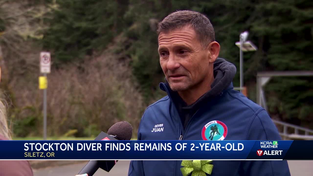 Stockton diver speaks out after finding remains of Oregon 2-year-old