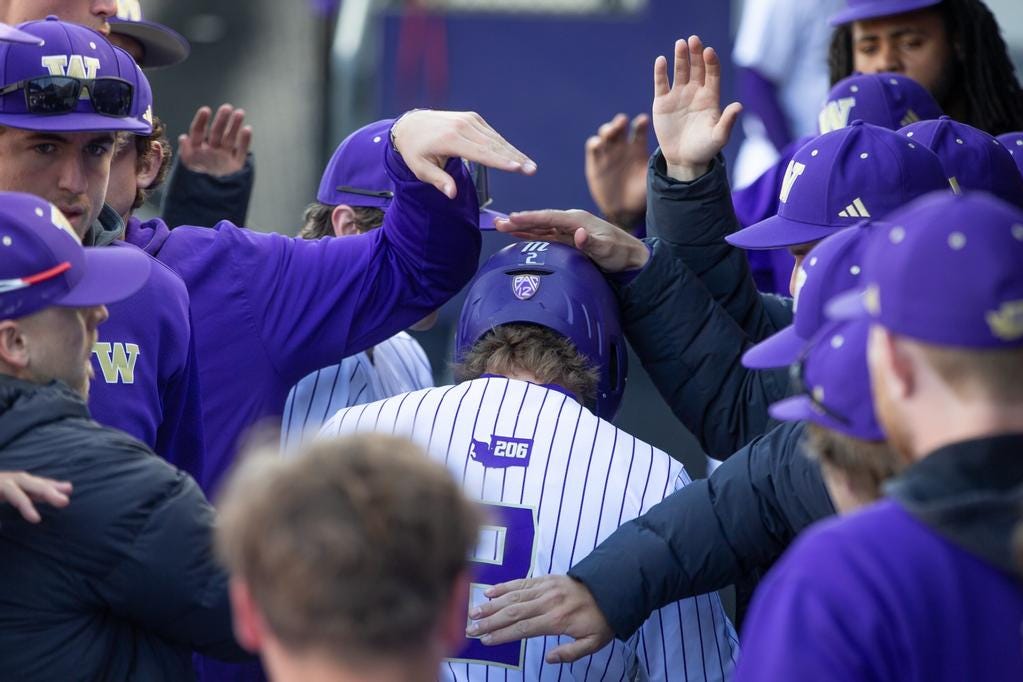 Washington baseball racks up 13 hits in 11-6 win over Portland