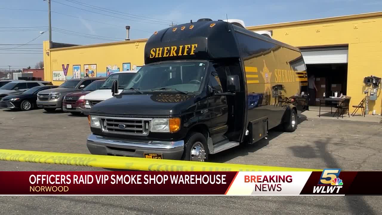 Officers raid VIP Smoke Shop warehouse
