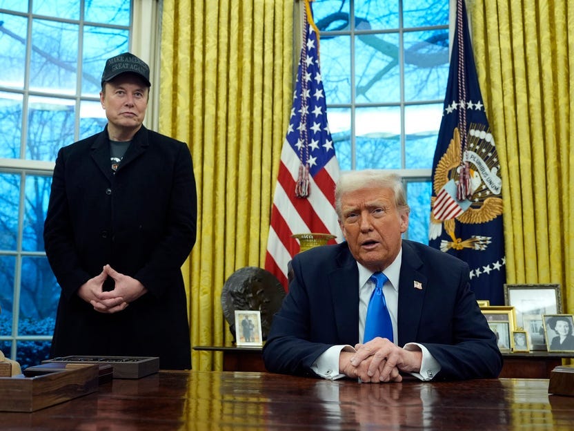 Trump is backing Elon Musk's assumed role in the White House — see how ...
