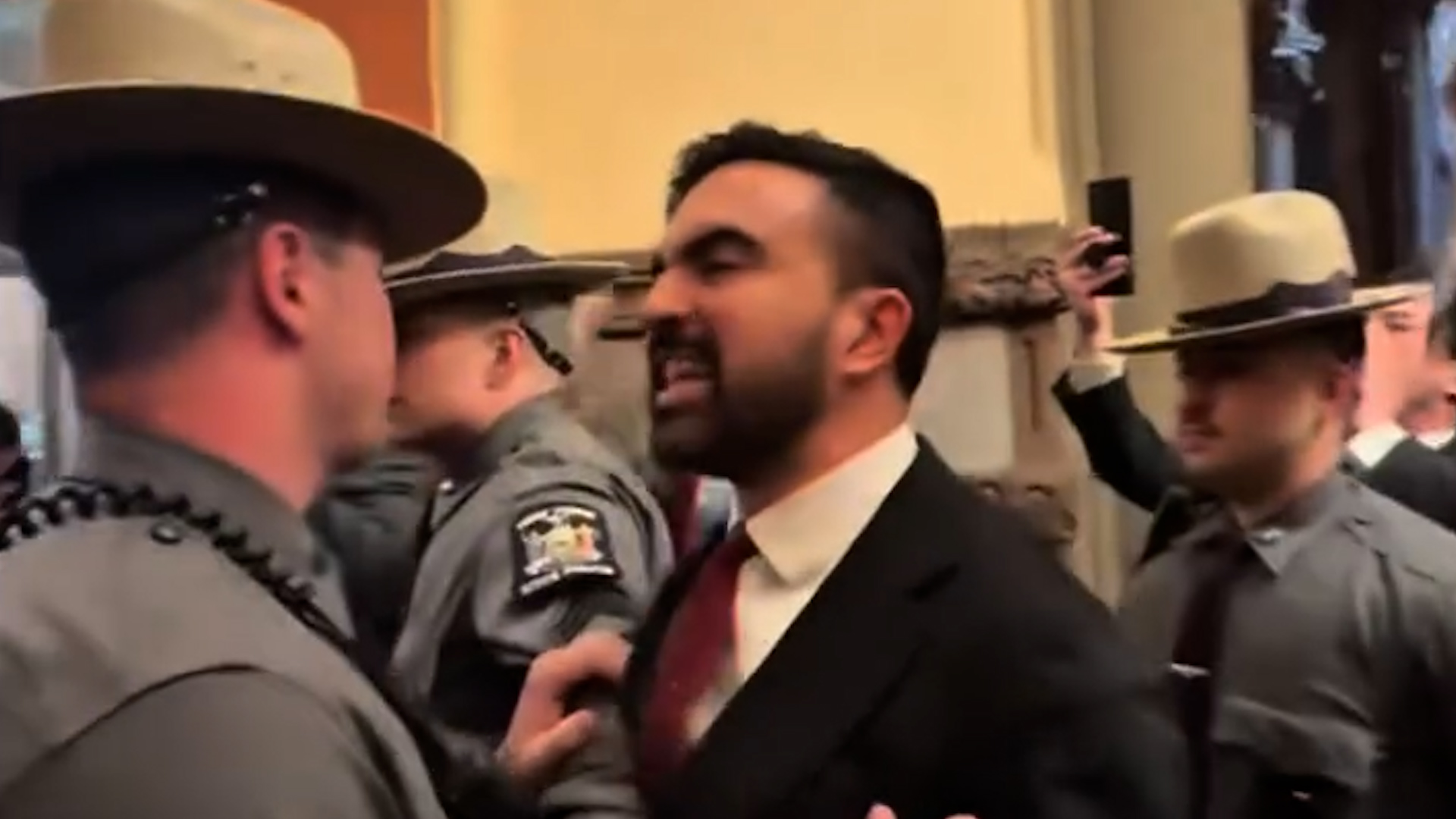 Zohran Mamdani Confronts Tom Homan In New York Over Mahmoud Khalil Arrest
