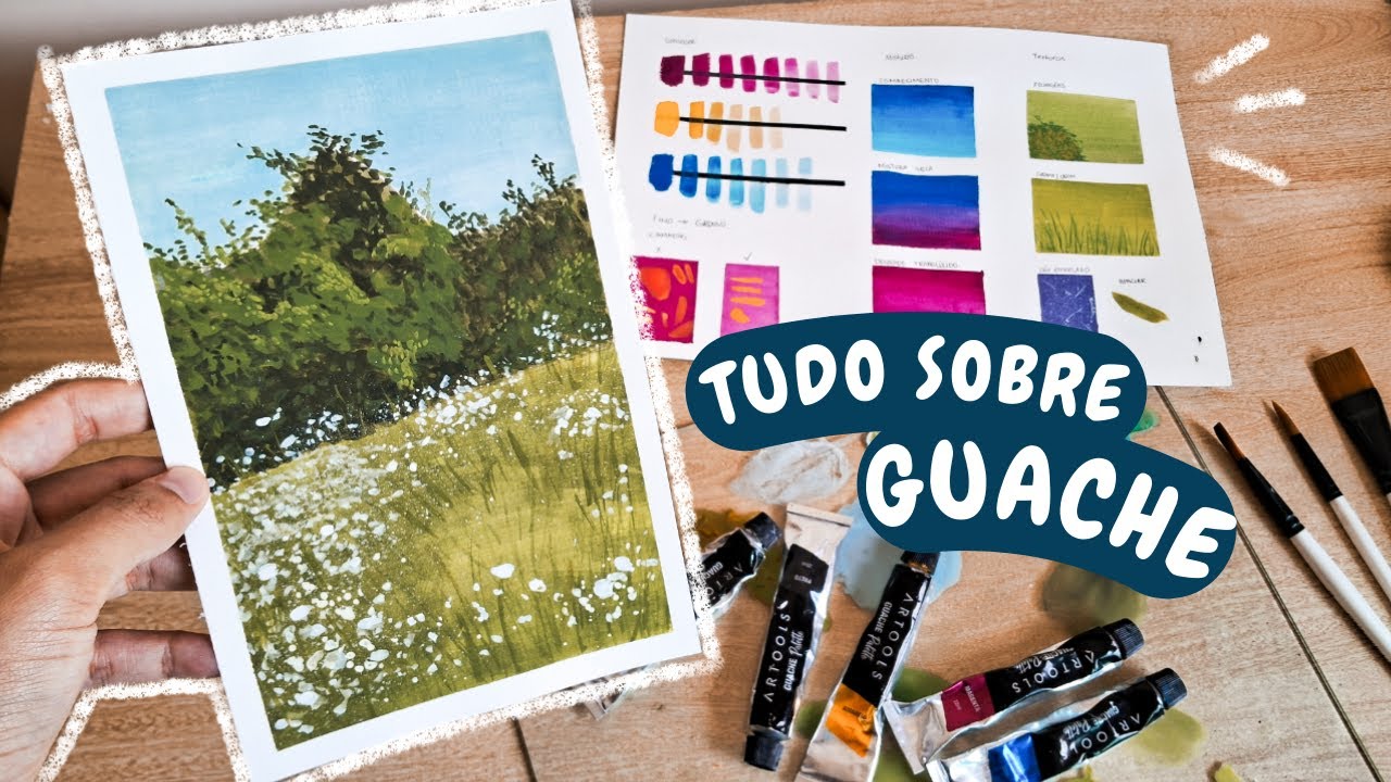 Como Pintar com Tinta Guache | Técnicas, Materiais e Como Fazer uma ...