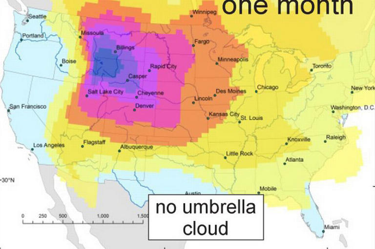 Entire US states could be wiped out by supervolcano in chilling map
