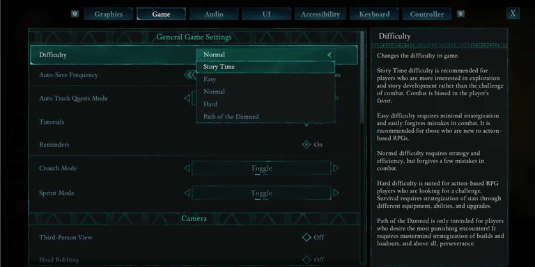 Avowed Difficulty Differences Guide