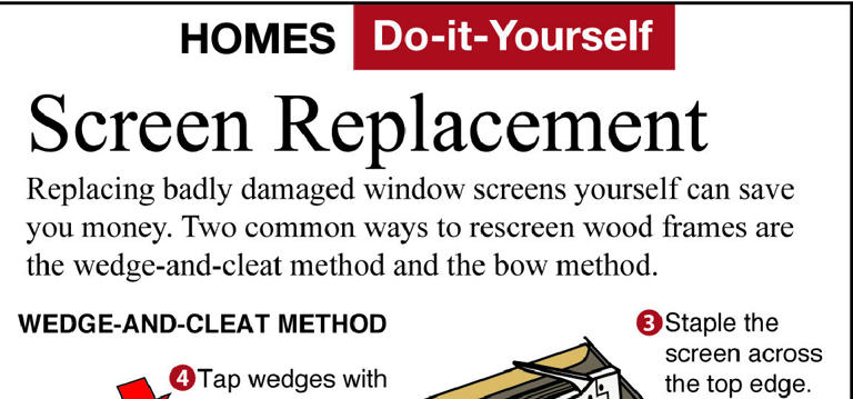 Repair or Rescreen Windows and Doors