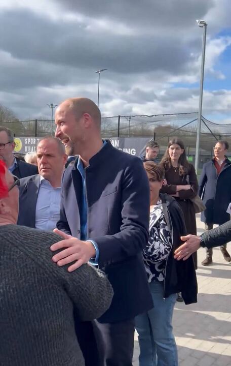 Prince William jokes with fan about going bald: 'I've not a chance'