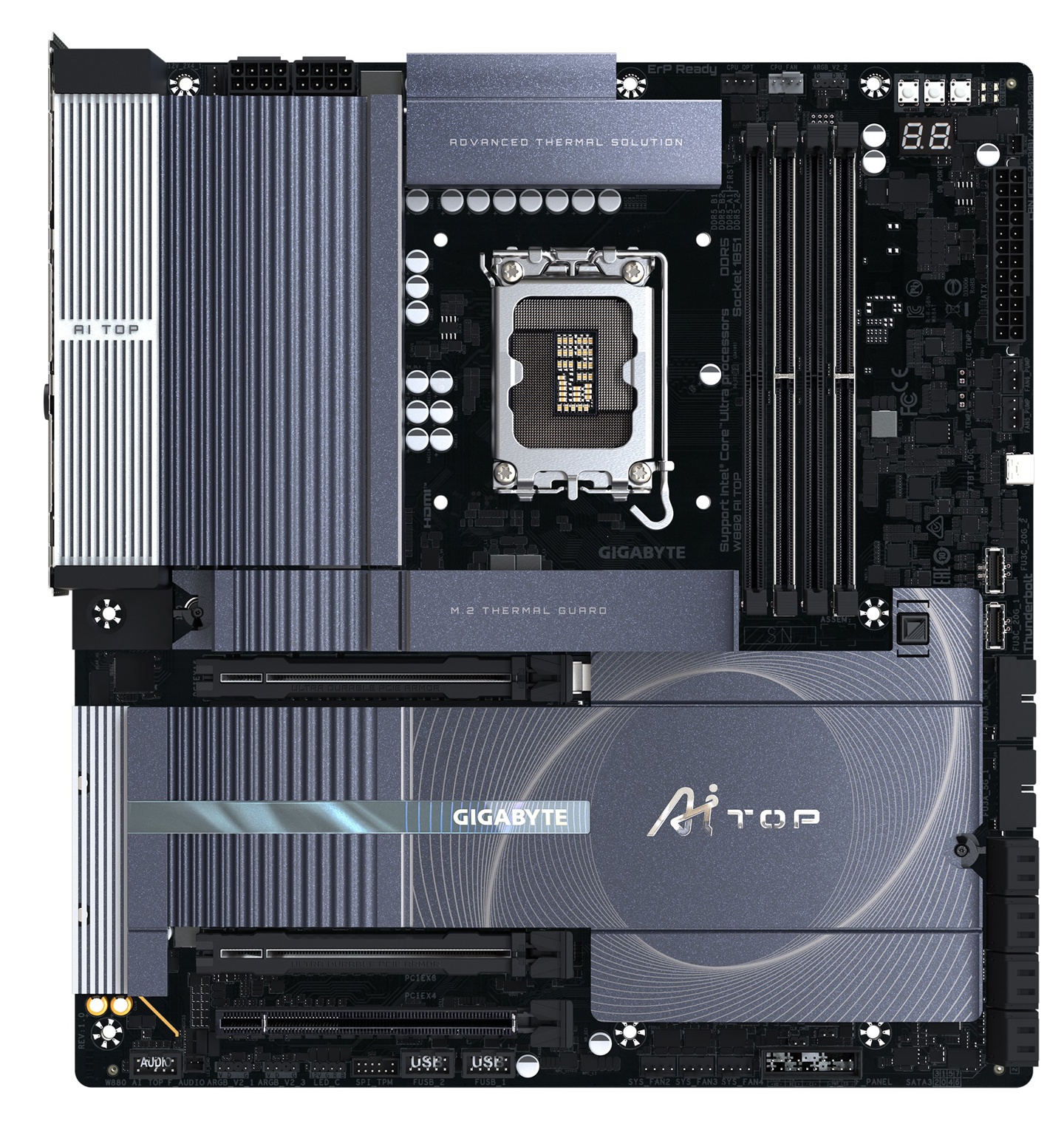 技嘉推出 W880 AI TOP 工作站主板：双雷电 5、双 10GbE 强劲扩展