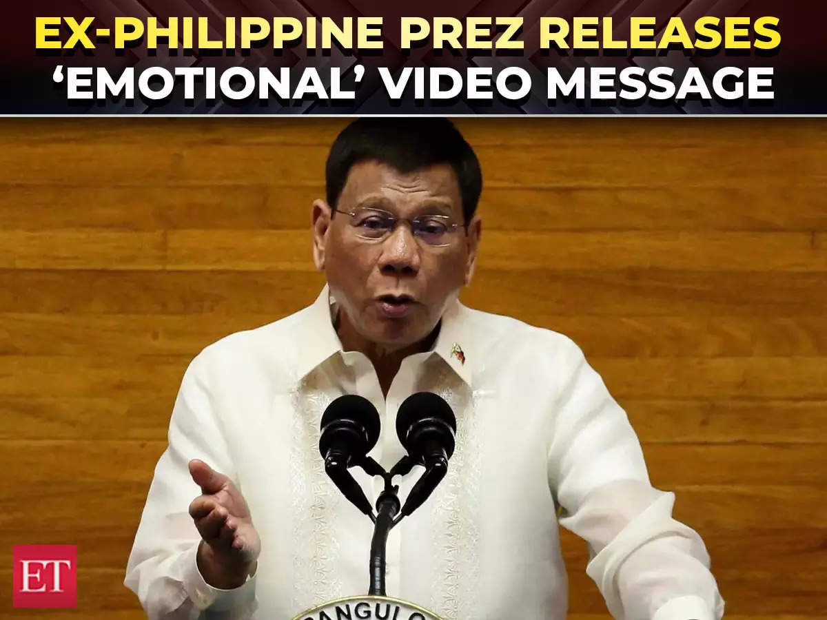 'It's a long flight…': Former Philippine Prez Rodrigo Duterte releases ...