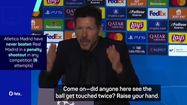 "Hands up if you saw Alvarez's double touch!" - Impassioned Simeone ...