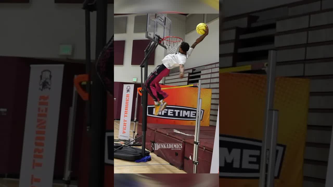 Official High Jump Dunk 10ft Rim 6ft HJ @DunkademicsOfficial #olympics ...