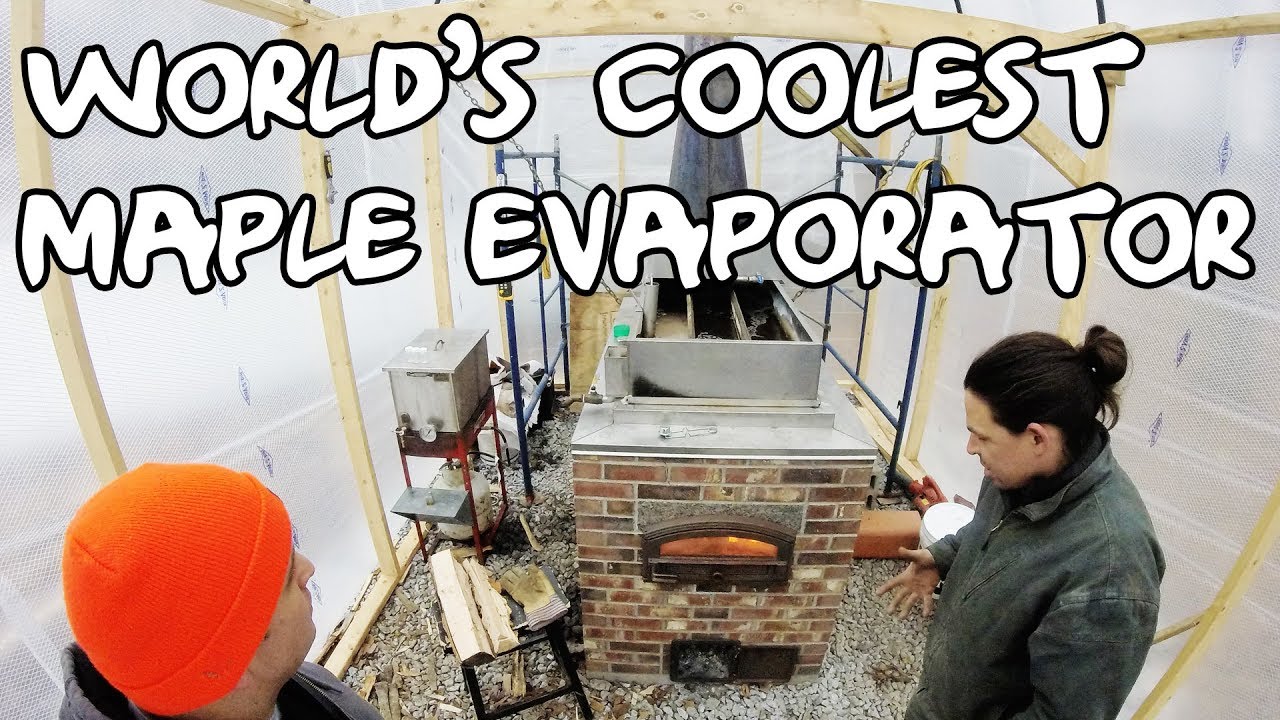 Brick evaporator boils maple syrup quickly and efficiently