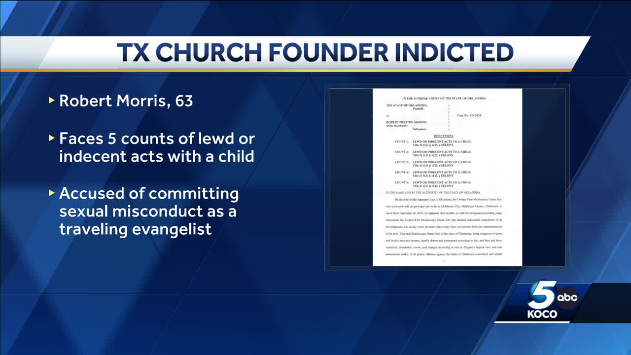 Texas megachurch founder indicted in Oklahoma on counts of lewd acts ...