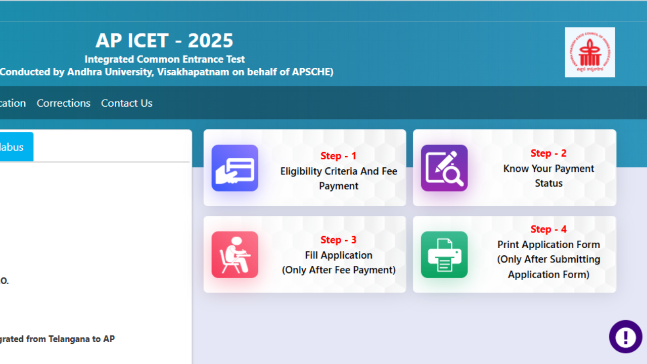 AP ICET 2025 registration begins at cets.apsche.ap.gov.in: Check ...