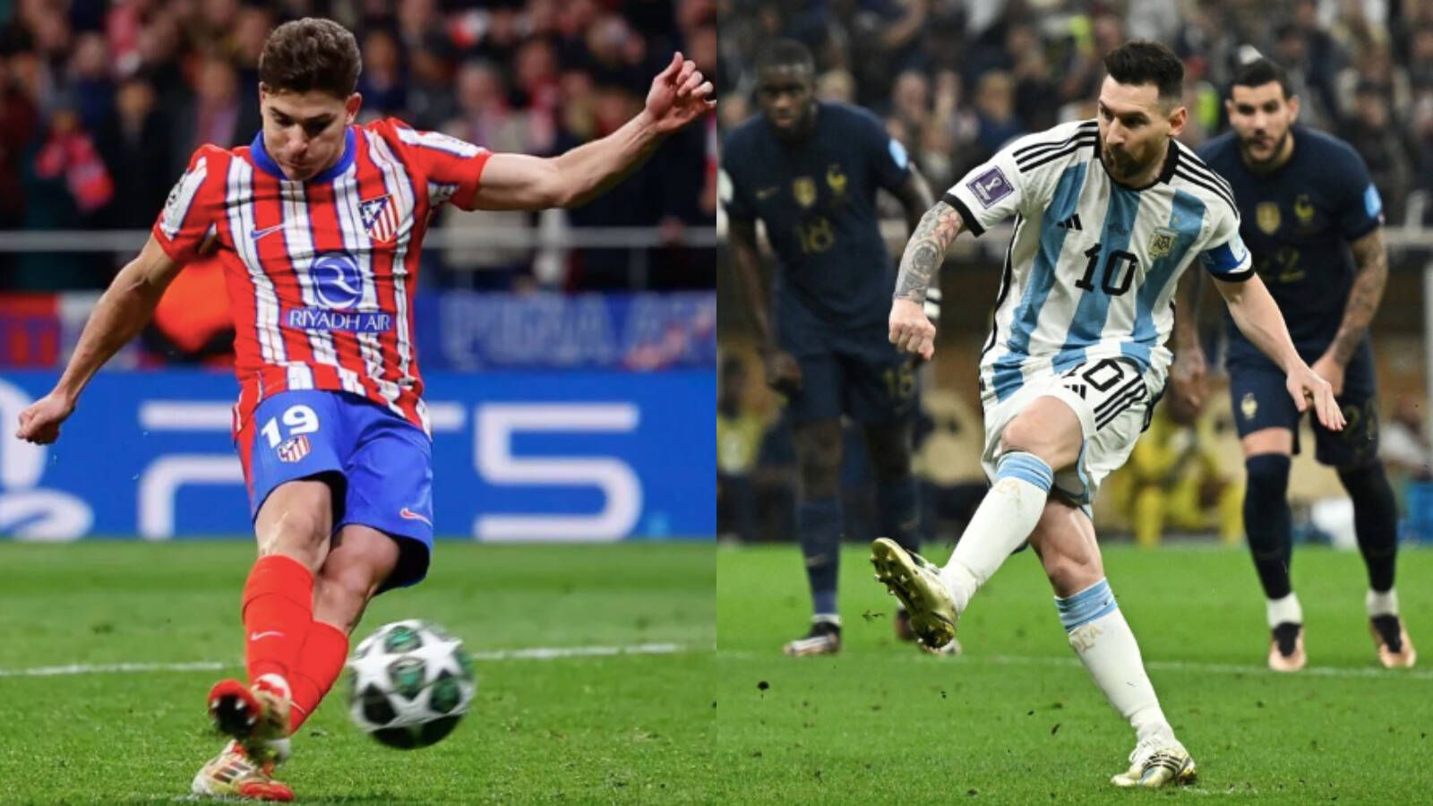 El día que Messi lanzó un penalti idéntico al de Julián Álvarez en la ...