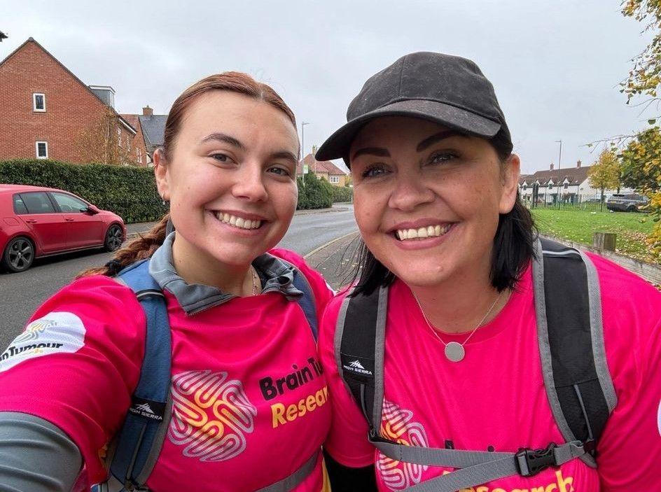 Hayley and Amy take on Trek Sahara to help find brain tumour cure
