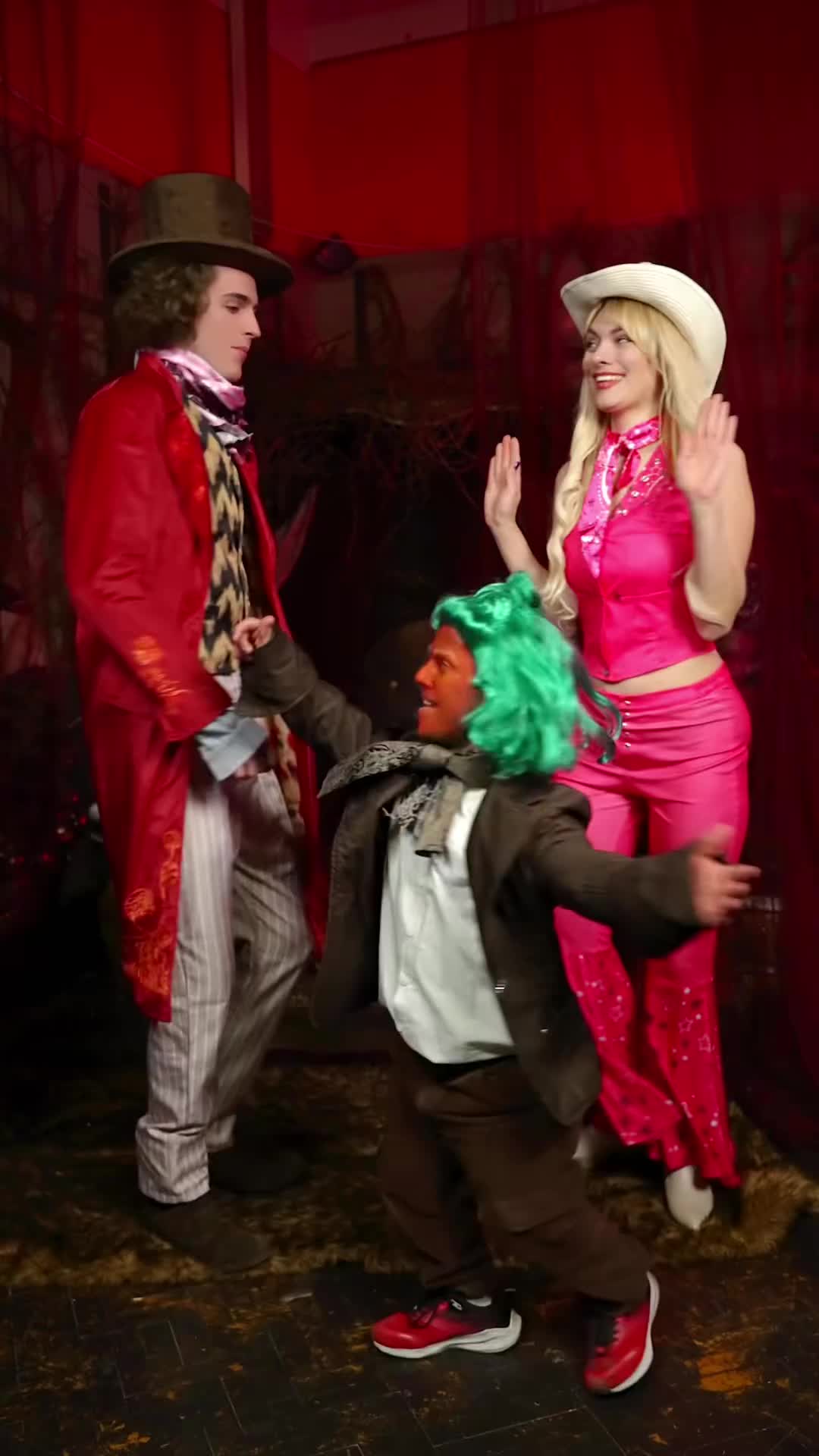 Willy Wonka & Barbie’s Epic Dance Battle – Oompa Loompa Joins In!