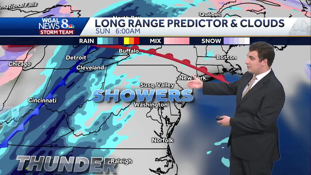 SOUTH-CENTRAL PA: Cloudy Thursday; Rain & Storm Chances Over The Weekend