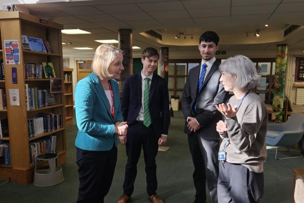 MP praises 'outstanding' careers guidance at school