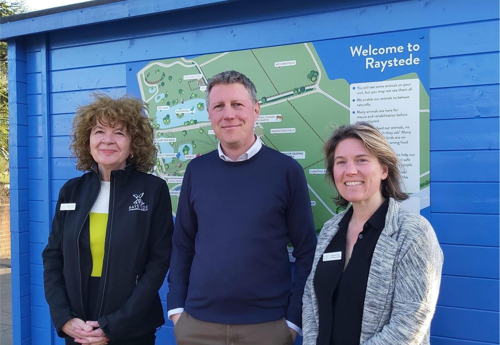 Lewes MP James MacCleary visits Raystede
