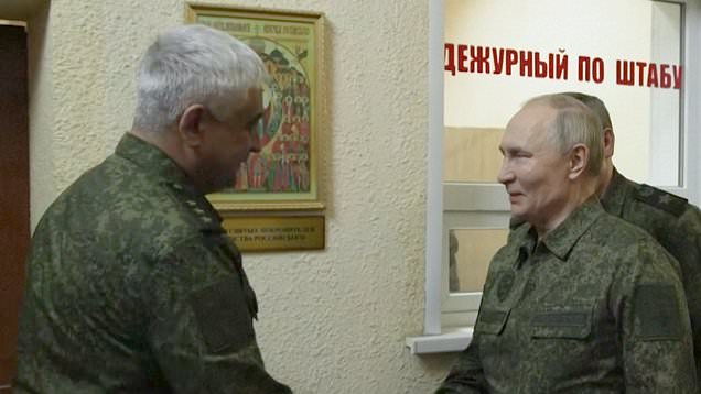 Putin dresses up in military uniform on 'victory lap' tour of Kursk
