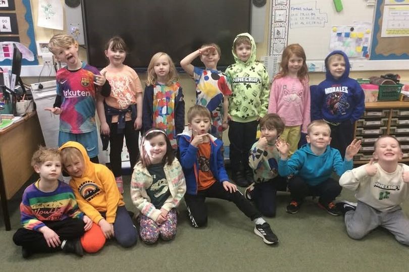 Primary school pupils brighten up Rare Disease Day with bold outfits