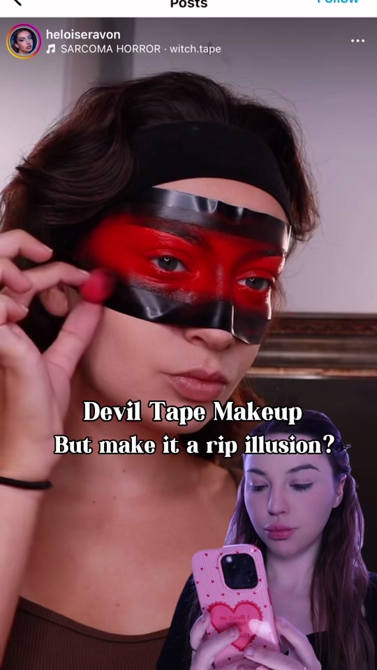 Devil Tape Makeup Look That Will Leave You Shook