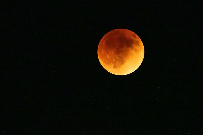 There's a total eclipse of the moon happening very early tomorrow ...