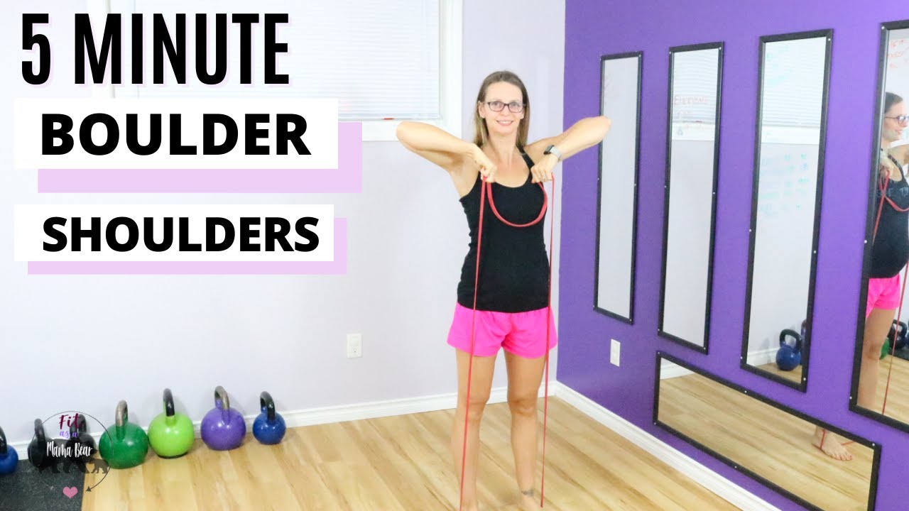 5-Minute Boulder Shoulder Workout with Bands – Sculpt & Strengthen Fast