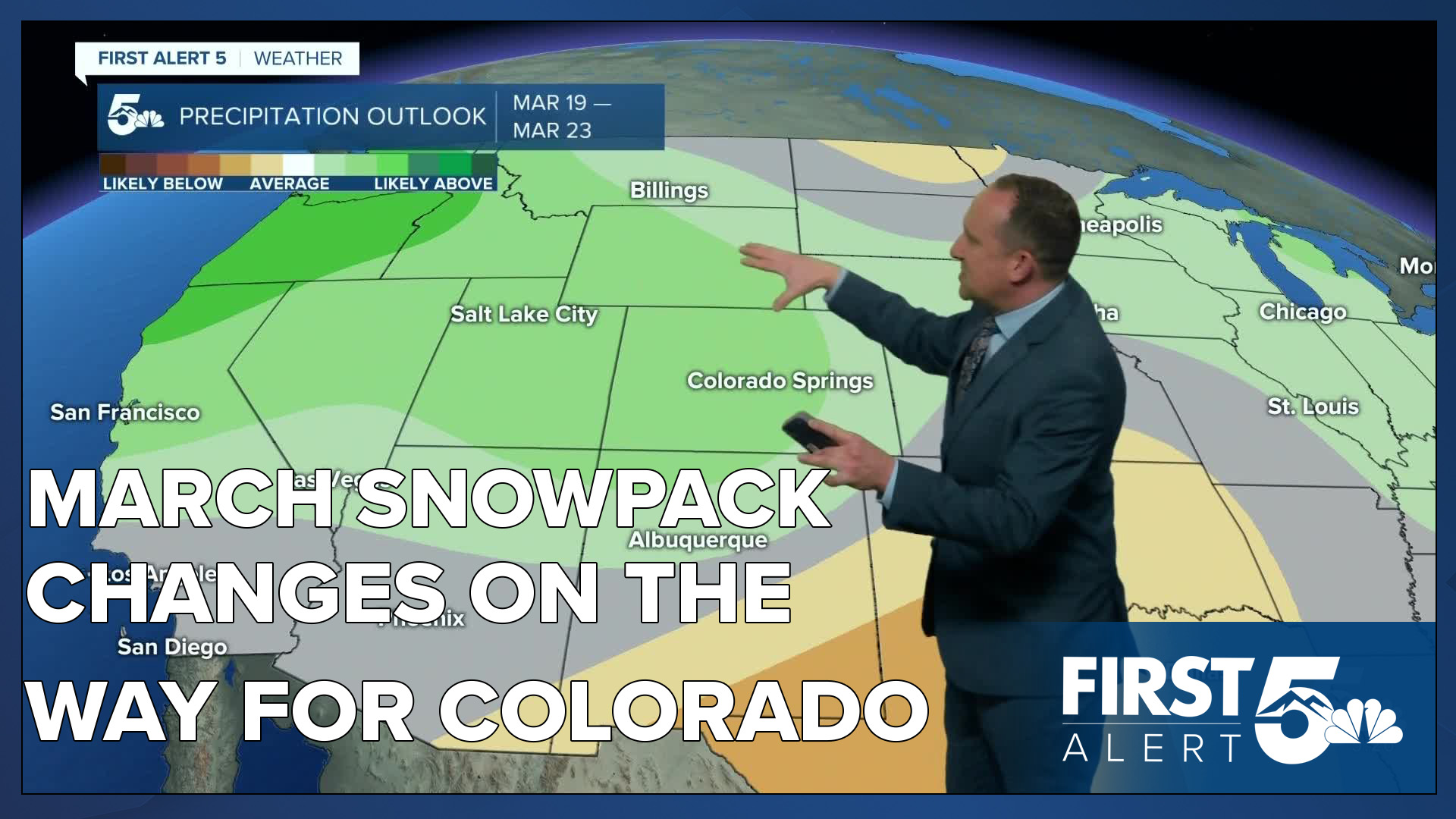 Colorado Snowpack still low for Southern Colorado this March