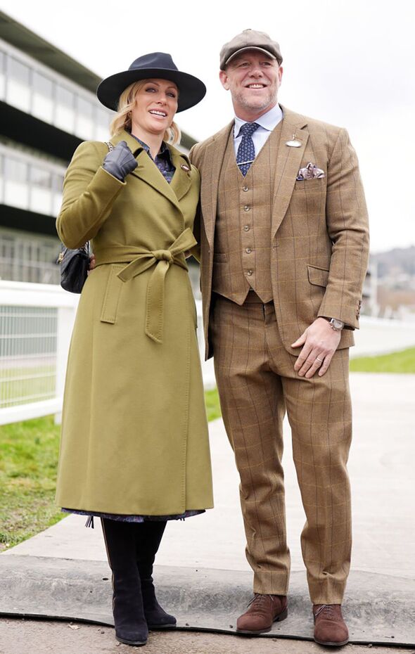 Zara Tindall nails Cheltenham chic as she cosies up to husband Mike in ...