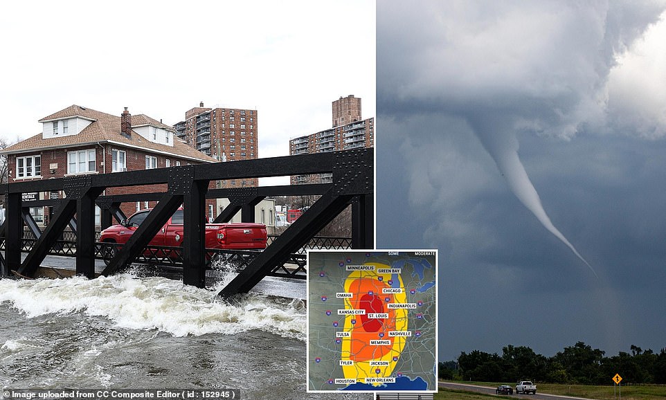 Mega storm heading for 17 US states tomorrow