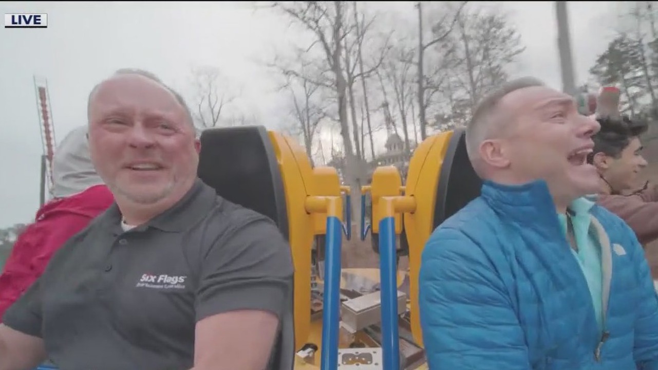 Paul Milliken rides Six Flags' Georgia Gold Rush