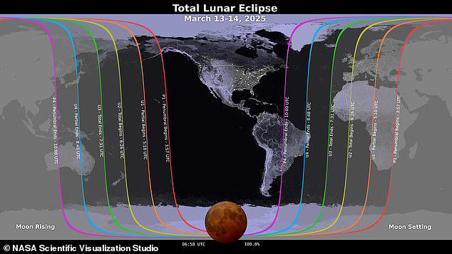 Rare blood moon lunar eclipse will be visible TONIGHT