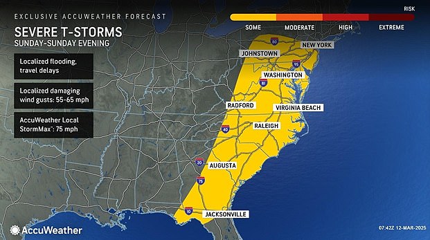 Mega storm heading for 17 US states tomorrow