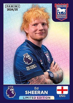 Ed Sheeran immortalised in 'limited Ed-ition' football sticker as ...