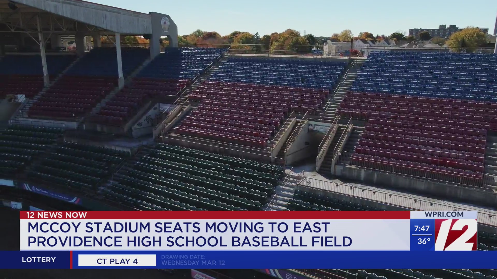 McCoy Stadium seats to be used at East Providence High School baseball ...