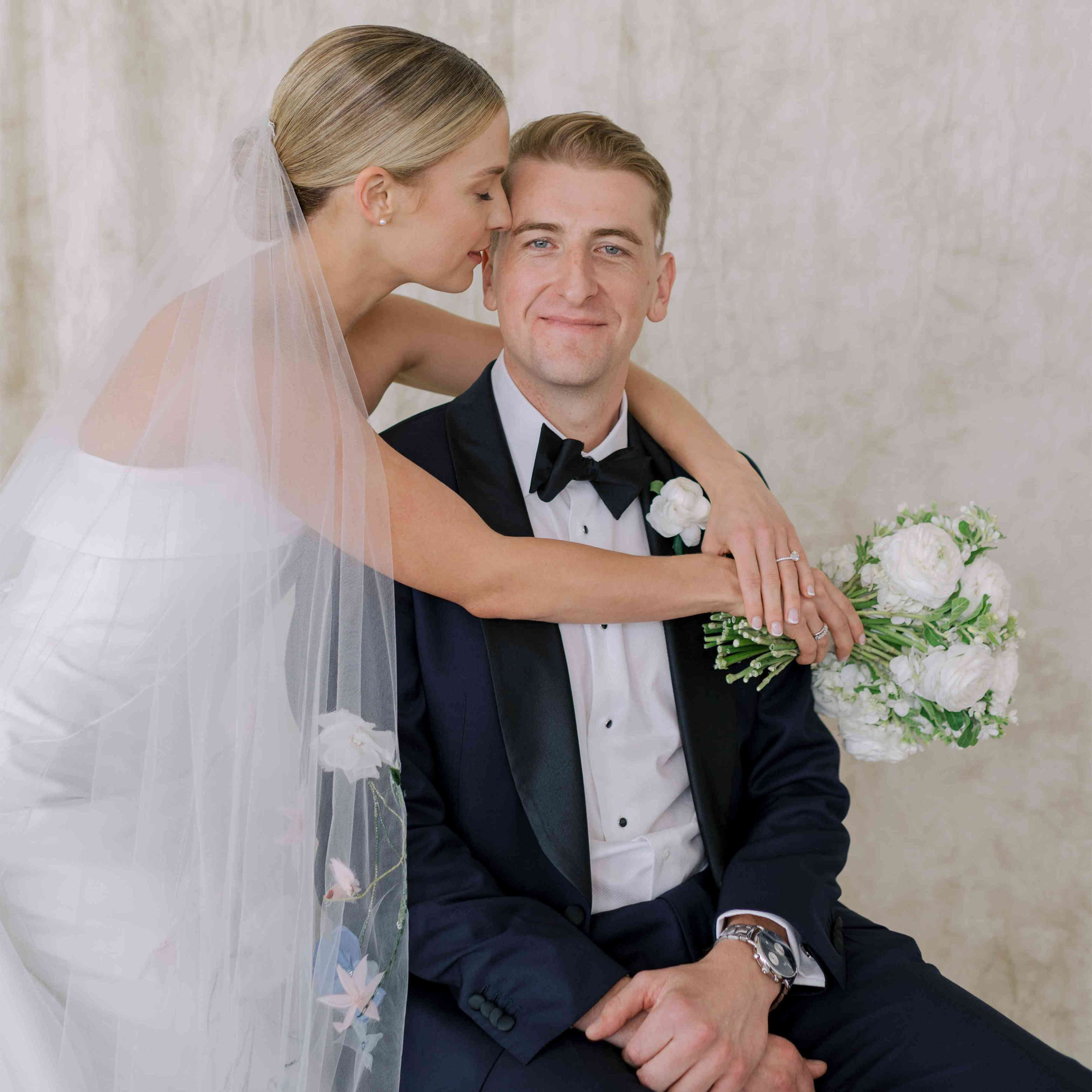 A Grandmillennial Beach Cottage Was the Inspiration for the Design at This Couple's Cape Cod Wedding