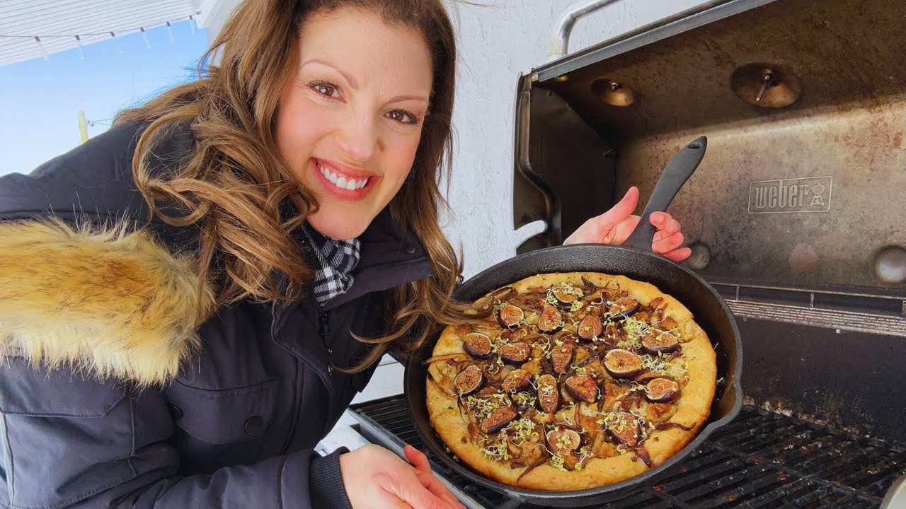 Weber Genesis II BBQ Fig Pizza Recipe