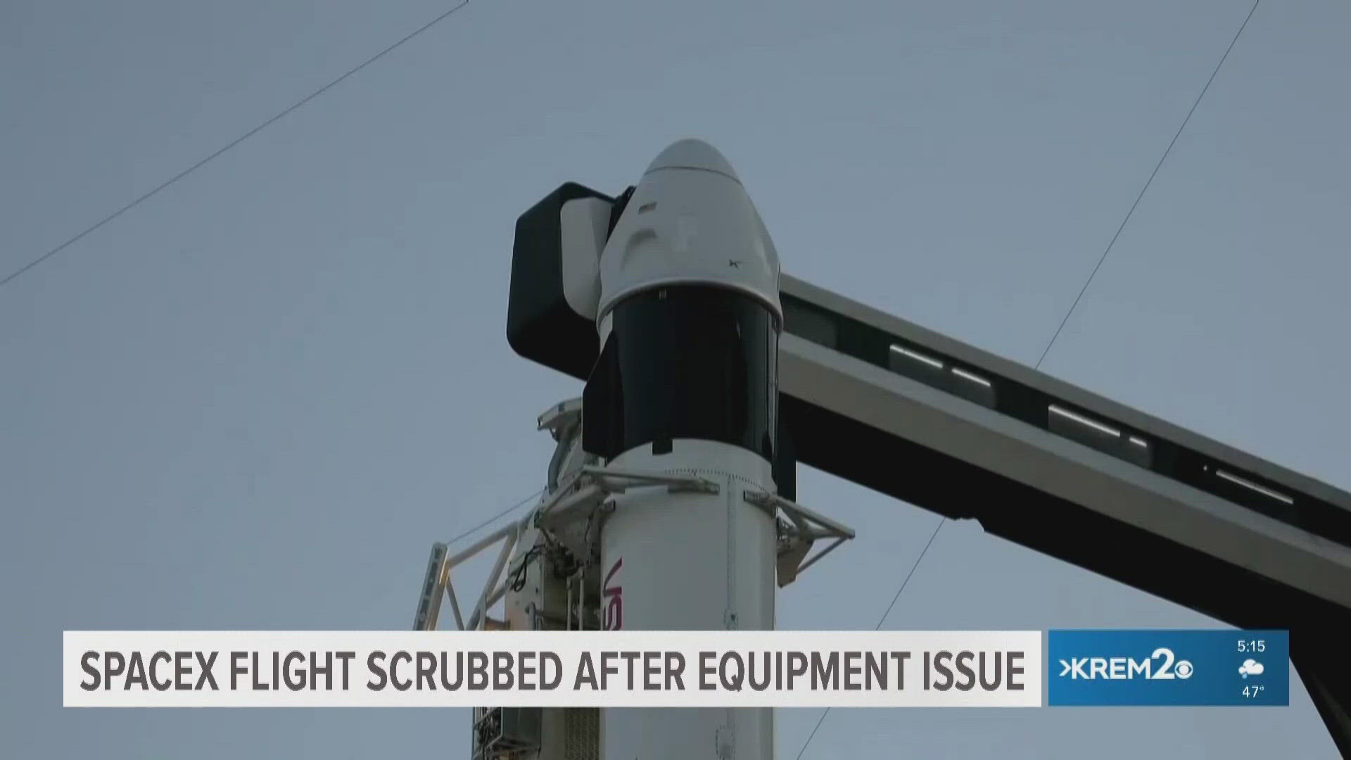 SpaceX flight scrubbed last minute following equipment issue