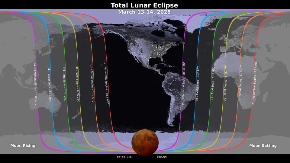 How to see the moon turn red during March’s total lunar eclipse