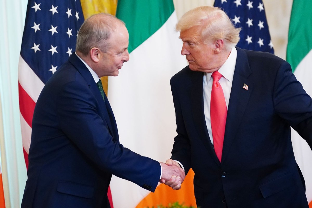 President Donald Trump meets Irish PM Micheál Martin