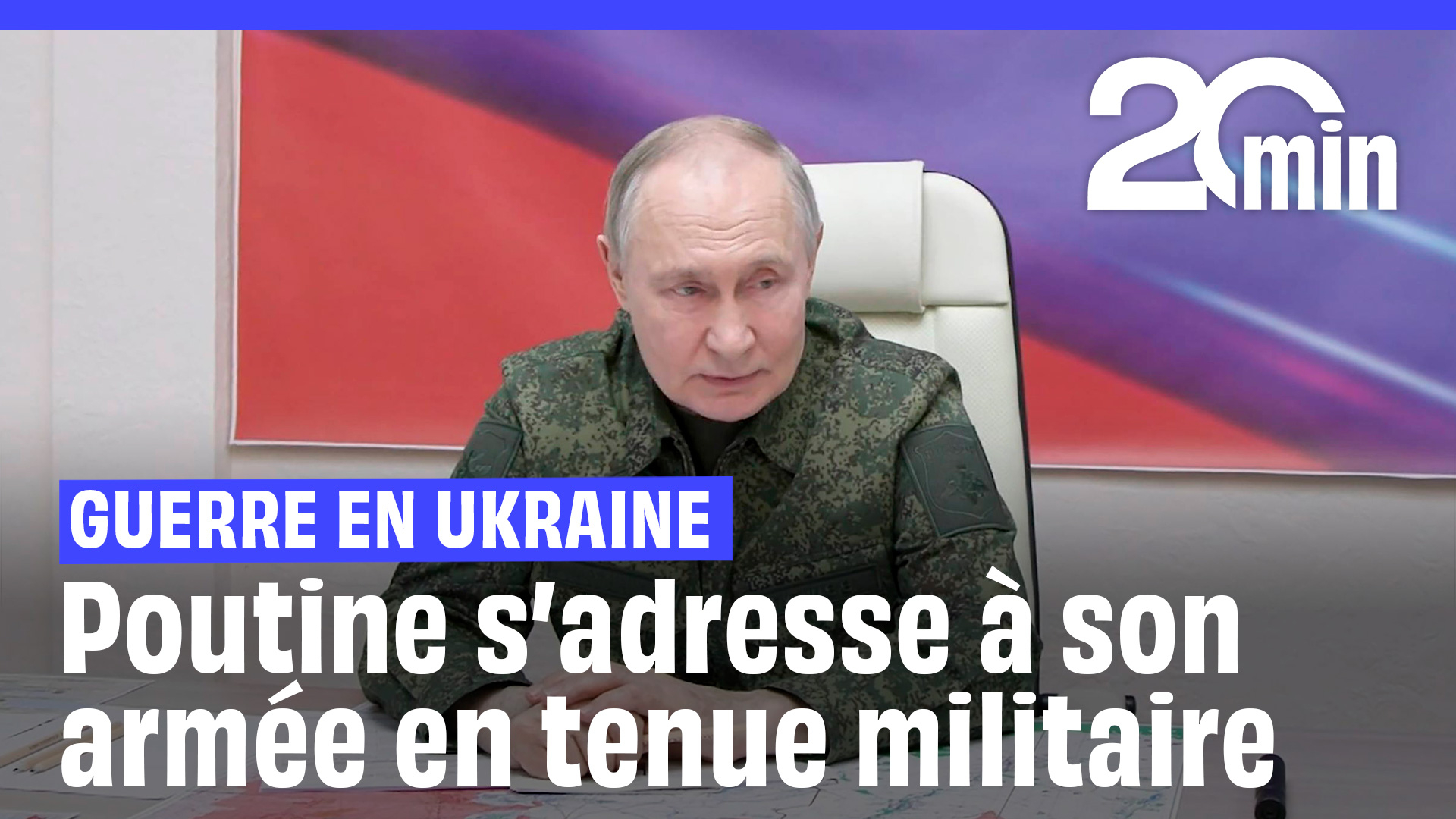 Guerre en Ukraine : Vladimir Poutine s'adresse à son armée en tenue ...