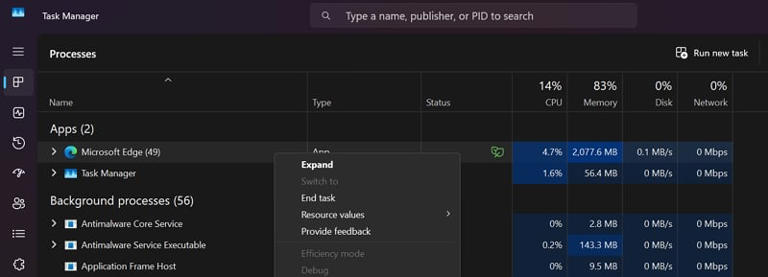 Which Windows Background Processes Can I End on Windows 11?