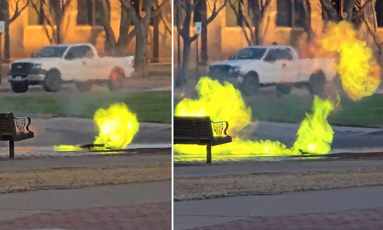 Neon green explosion on Texas Tech university campus sparks evacuation