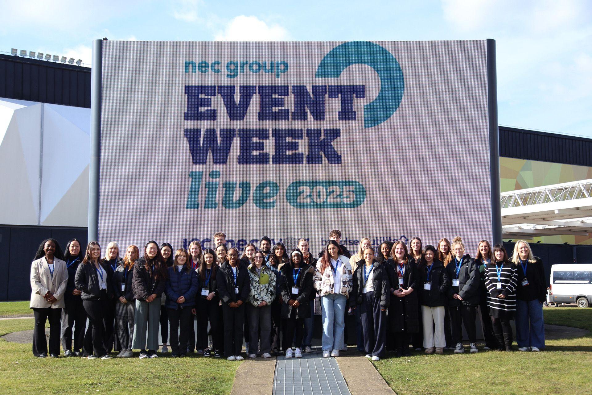 BCU students go backstage at NEC’s Events Week Live