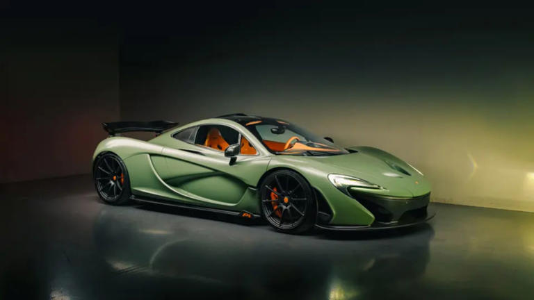 One-of-a-Kind McLaren P1 in Satin Camo Green to Cross Auction Block