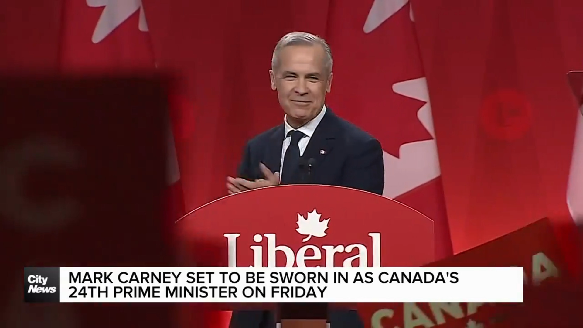 Carney to be sworn in on Friday