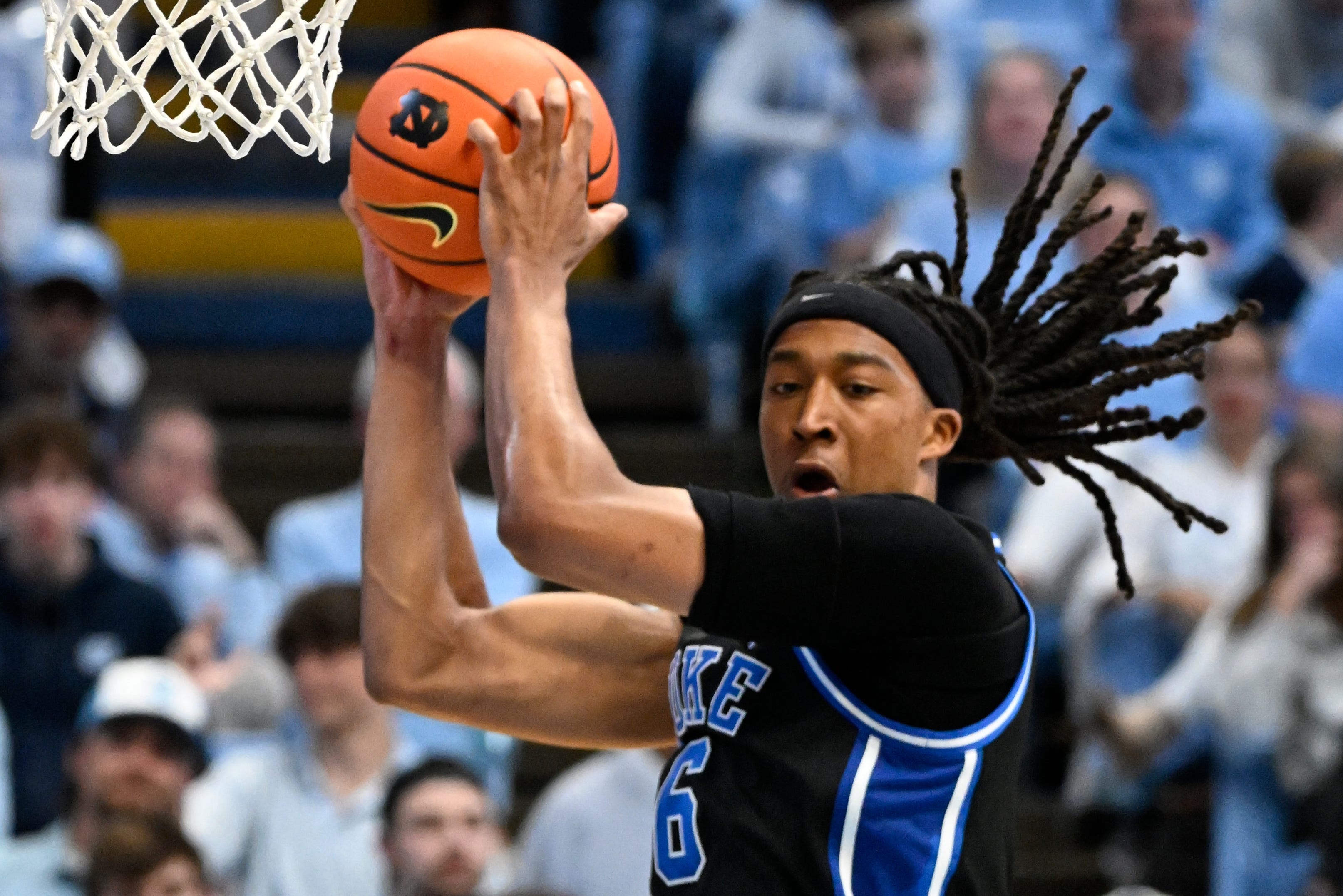 Duke forward Maliq Brown exits Thursday's game against Georgia Tech ...